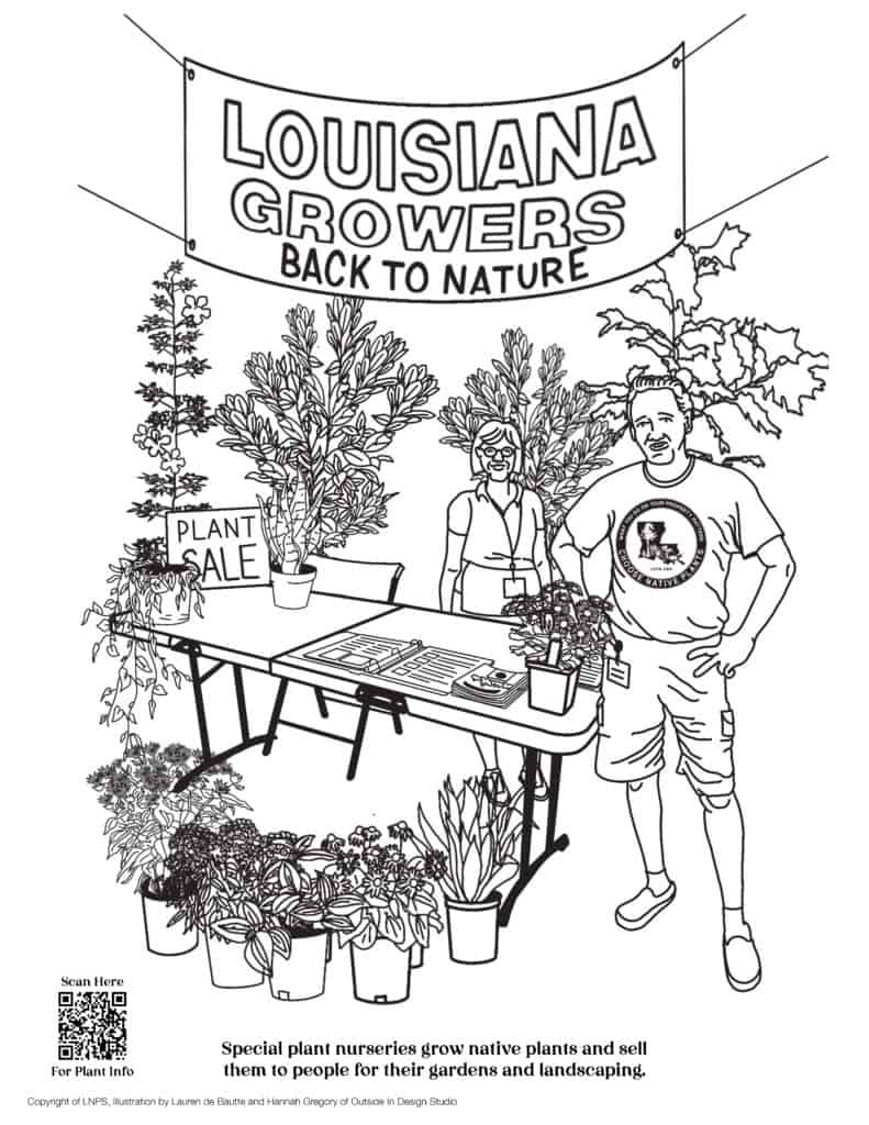 FREE Coloring Pages for Download - Louisiana Native Plant Society